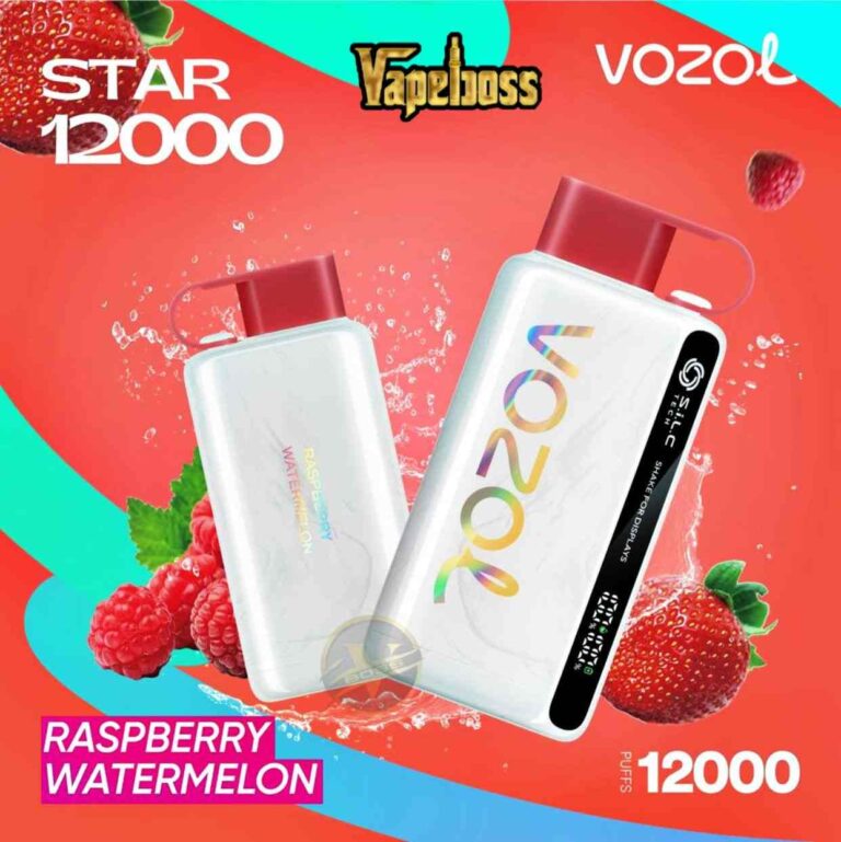 Vozol Star Raspberry Watermelon 12000 Puffs - Vape Boss UAE