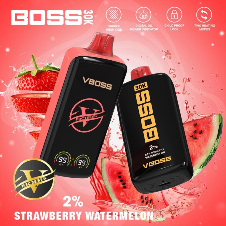 BOSS 30K Strawberry Watermelon by VBOSS | Best Dubai Vape